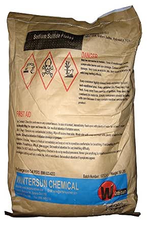 Amazon.com: Sulfuro de sodio [Na2S] [CAS_1313-82-2] Copos (50 Lb Bag ...