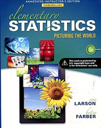 Elementary Statistics Picturing the World 6ed AIE: Ron Larson ...