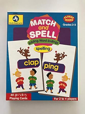 Match and Spell ADDING WORD ENDINGS Spelling: Judy Instructo: Amazon ...