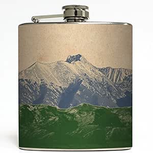 Amazon.com | Blue Ridge Mountains - Camping Flask - Liquid Courage ...