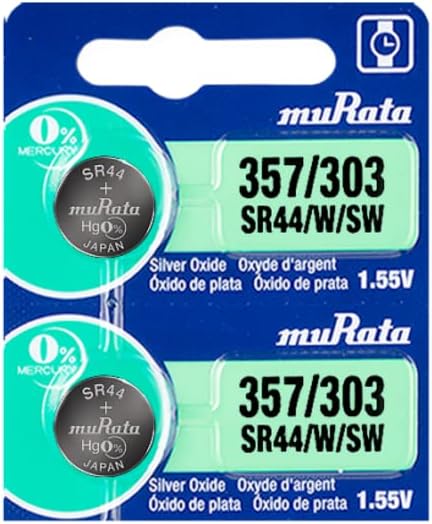 Amazon.com: Energizer 357/303 Batteries (3 Pack), 1.5V Silver Oxide ...