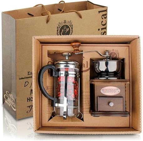 Amazon.com: French Coffee Kit - French Press & Coffee Grinder Set ...
