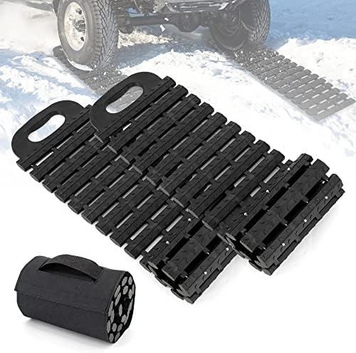 Amazon.com: Tire Traction Mat Portable, All-Weather Recovery Tracks ...