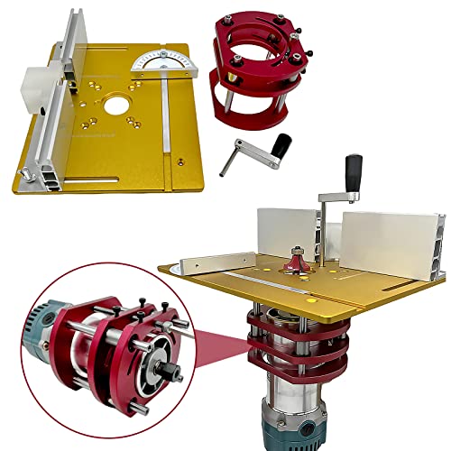 Router Lift, Router Table for Routers with Set 3 Router Table Insert ...