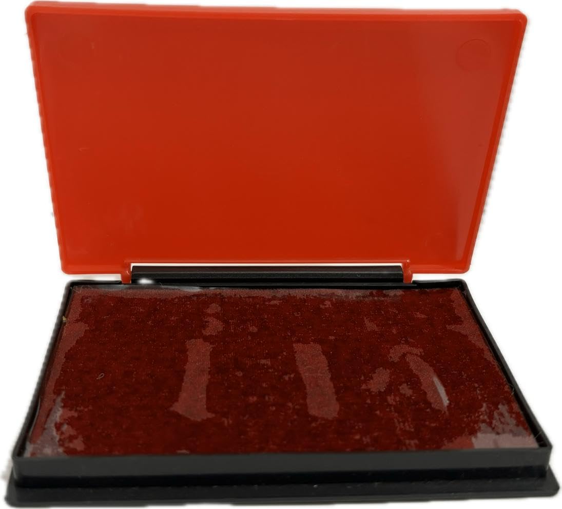 Big Size Stamp Pad Color Red Ink Stamp Pad for Stamping Purpose Size 15 ...