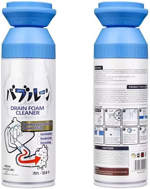 Amazon.com: Yugou Foaming Drain Cleaner, Sink Cleaner and Deodorizer ...