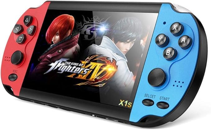 Buy PSP Portable Gaming Console X7, Wide Screen, Red and Blue ...