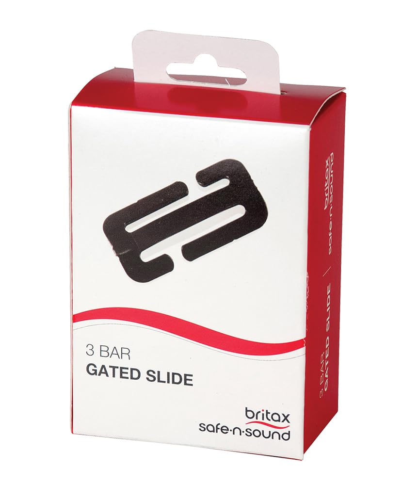 Britax Safe-N-Sound 3 Bar Gated Slide Buckle, Durable Seatbelt Slippage ...