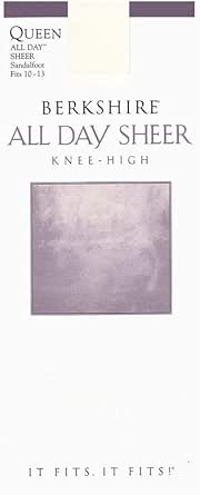 Berkshire Women's Plus-Size Queen Size Sheer Knee High - 6351, White ...