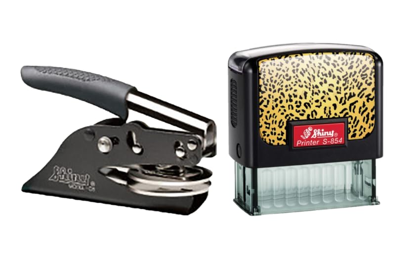 Amazon.com : Hubco Premium Black Notary Seal Embosser and Cheetah ...