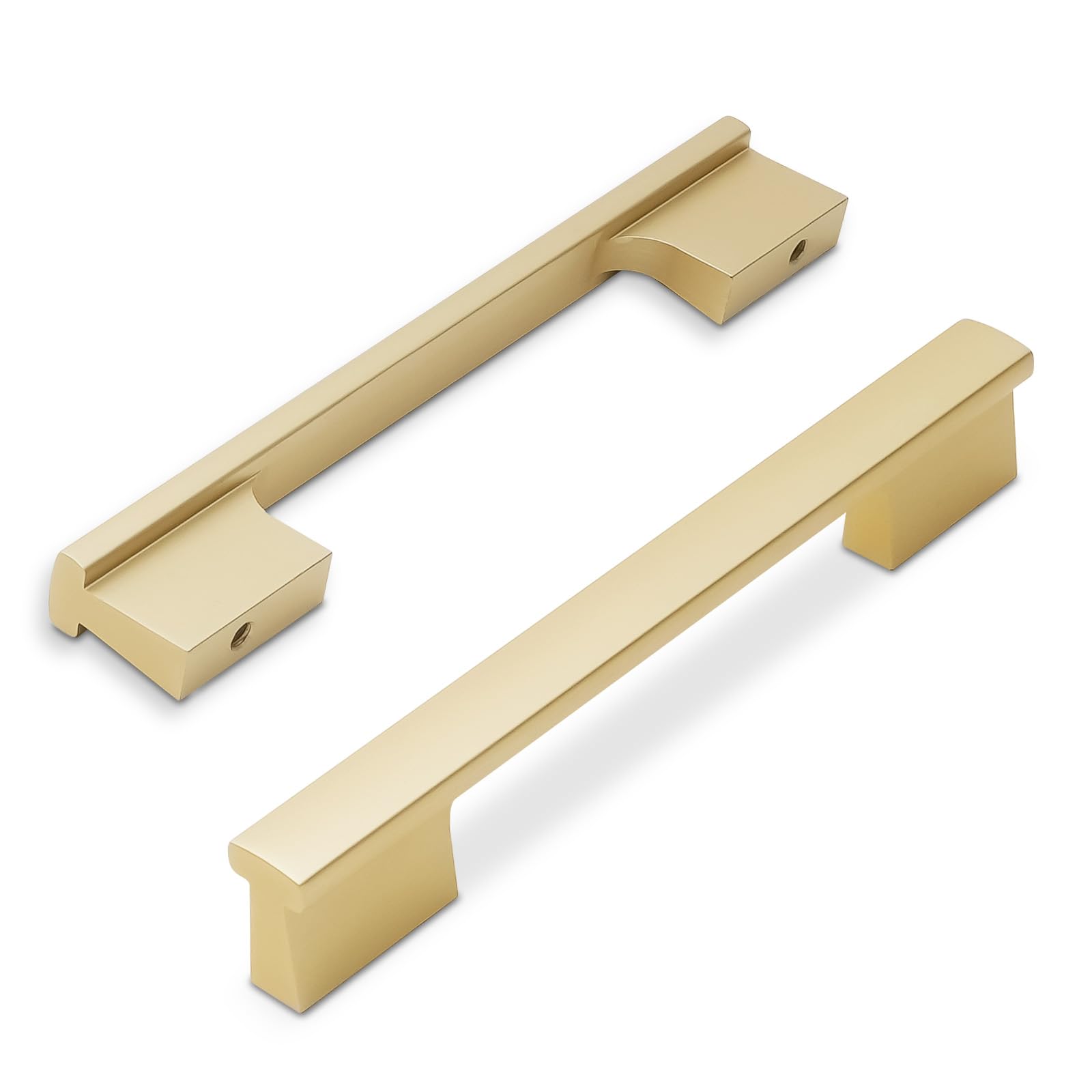 KOMOTIA 10 Pack Brushed Gold Cabinet Pulls 5 Inch Hole Centers Kitchen ...