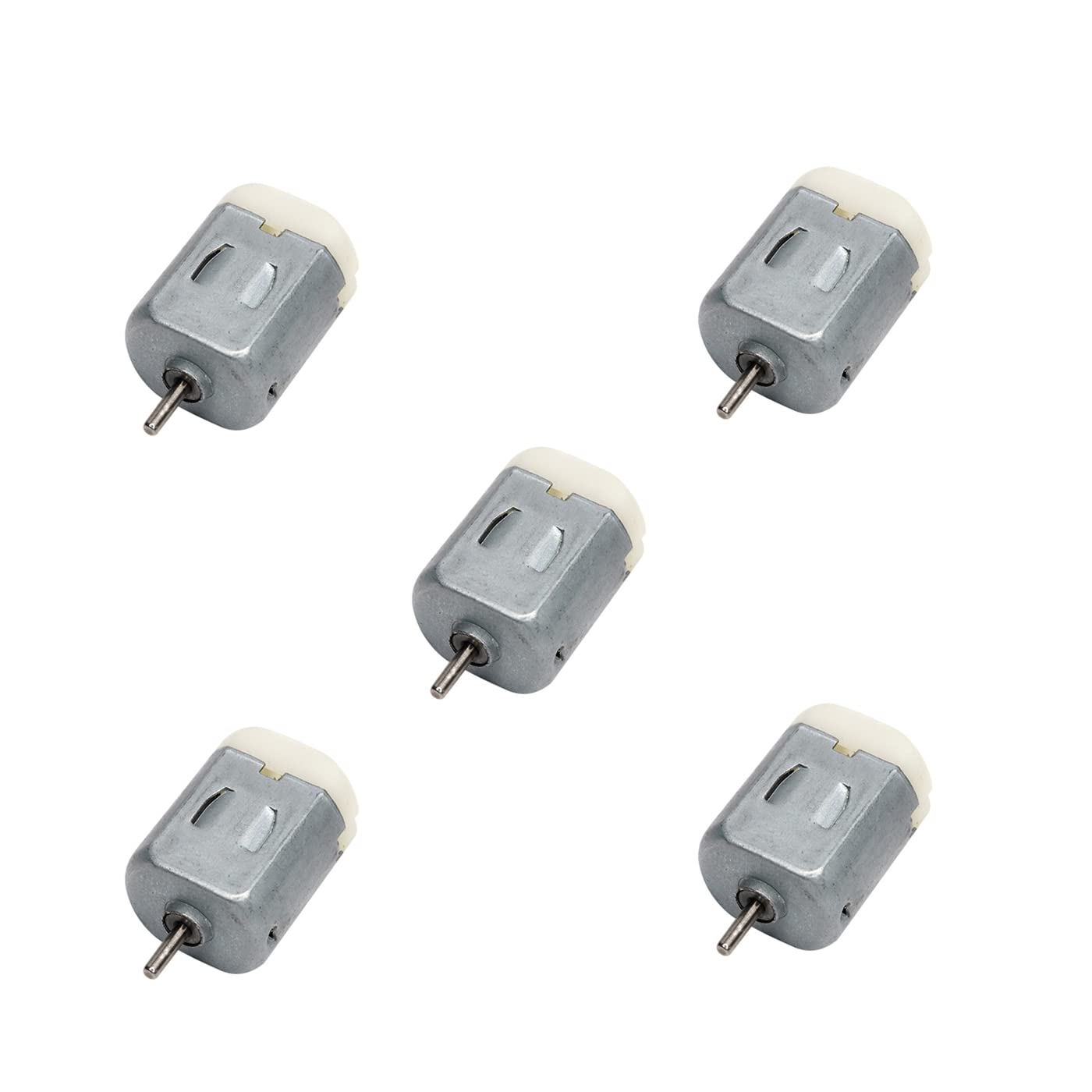 Electronic Spices (Pack Of 5) DC Electric Toy Motor 3 to 6V Rectangular ...