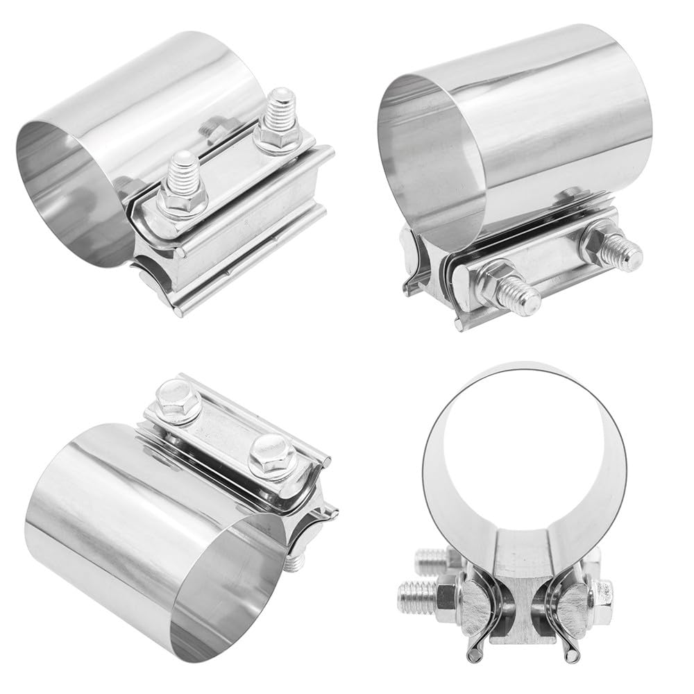 Snapklik.com : AotoKoop 2 Inch Exhaust Clamps, 2" Butt Joint Band Clamp ...