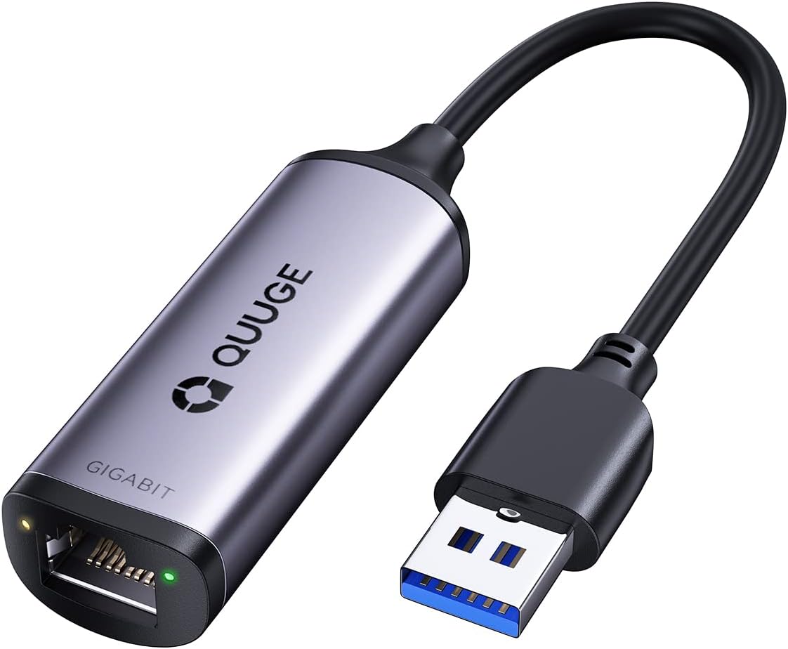 Amazon.co.jp: QUUGE 有線LANアダプター USB LAN 変換アダプター 1Gbe高速通信 USB3.0 to RJ45 変換 一発認識 アルミ外殻 Switch 有線 ...