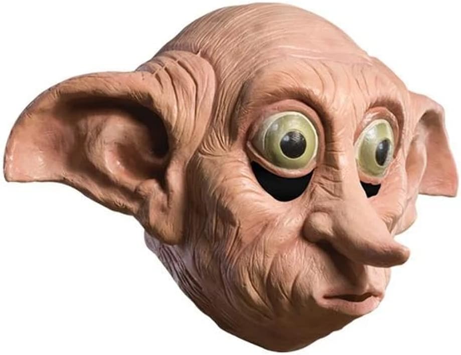 Amazon.com: Rubie's Harry Potter Dobby Deluxe Adult Latex Mask One Size ...