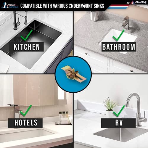 Premium Sink Clips-10 Pack Kit, Undermount Sink Clips, Sink Brackets ...