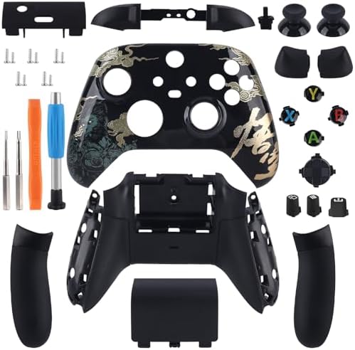 Amazon.com: eXtremeRate Blue Flame Faceplate Cover, Soft Touch Front ...