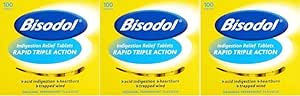 Bisodol Indigestion Relief Tablets 100 x 3 Packs : Amazon.co.uk: Health ...