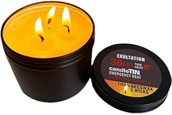 Amazon.com: Generic 3-Wick Emergency Candle，36 Hours Long Burning, 100% ...