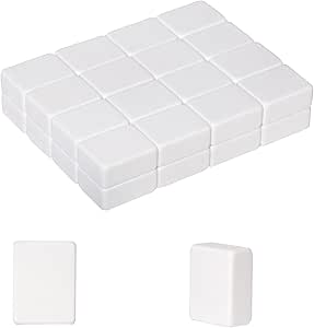 Amazon.com: GUSTARIA Blank Mahjong Tiles Set, 32 Pieces, Suitable for 1.2 "(30mm) Standard Size ...