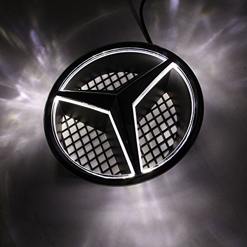Buy BeamSeed Car Front Grille LED LOGO Light for MERCEDES BENZ Replace ...