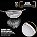 Sieves and Strainers Set - Metal Sieve Stainless Steel, Fine Mesh ...