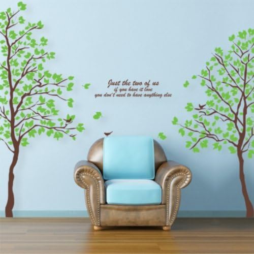Large Beautiful Nature 2 Trees Decoration Wall Decals In 2 Sheets ...