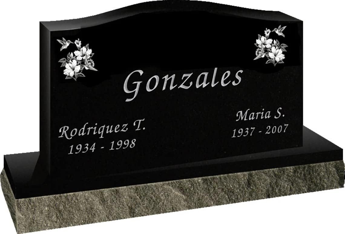 Amazon.com: Carved Impressions Headstone- Large - Companion Granite ...