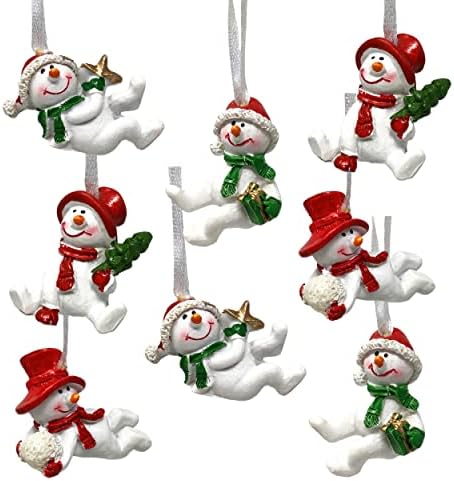 Amazon.com: Kurt Adler C9692 Snowman with Red and White Stripe Knitted ...
