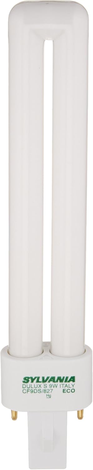 Sylvania 21272 Compact Fluorescent 2 Pin Single Tube 2700K, 9-watt ...
