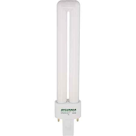 Sylvania 21270 Compact Fluorescent 2 Pin Single Tube 4000K, 9-watt ...