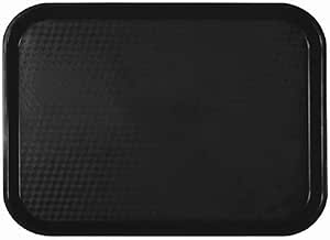 Amazon.com | FIBERGLASS RECTANGULAR SERVING TRAYS BROWN OR BLACK 14" X ...