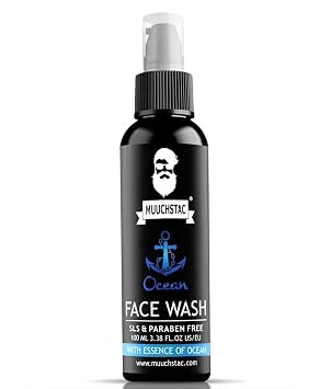 Muuchstac Ocean Face Wash for Men | Fight Acne & Pimples, Brighten Skin ...