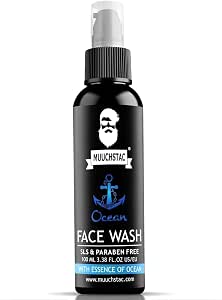 Muuchstac Men’s Ocean Face Wash, Anti Acne & Pimple, 12 hrs Moisturizes ...