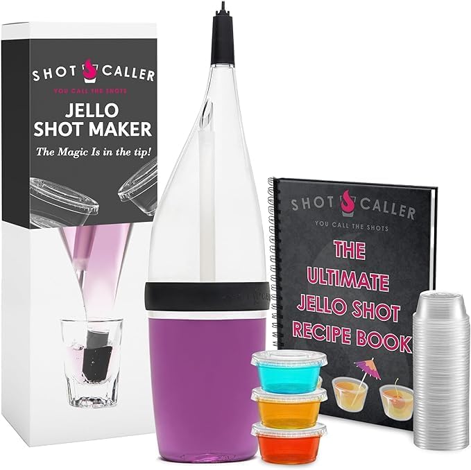 Amazon.com | Party Pack: Ultimate Jello Shot Kit - Includes Shot Caller ...