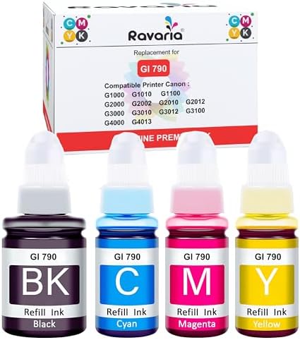 proffisy Ink Refill for Canon PIXMA G3000, G3010, G3100 Compatible for ...