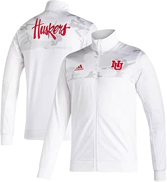 Amazon.com: adidas Men's Football Strategy Full-Zip Jacket Nebraska ...