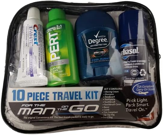 Amazon.com: C/K 9pc Man On Go Travel Size 1ct Convenience Kit Man On ...