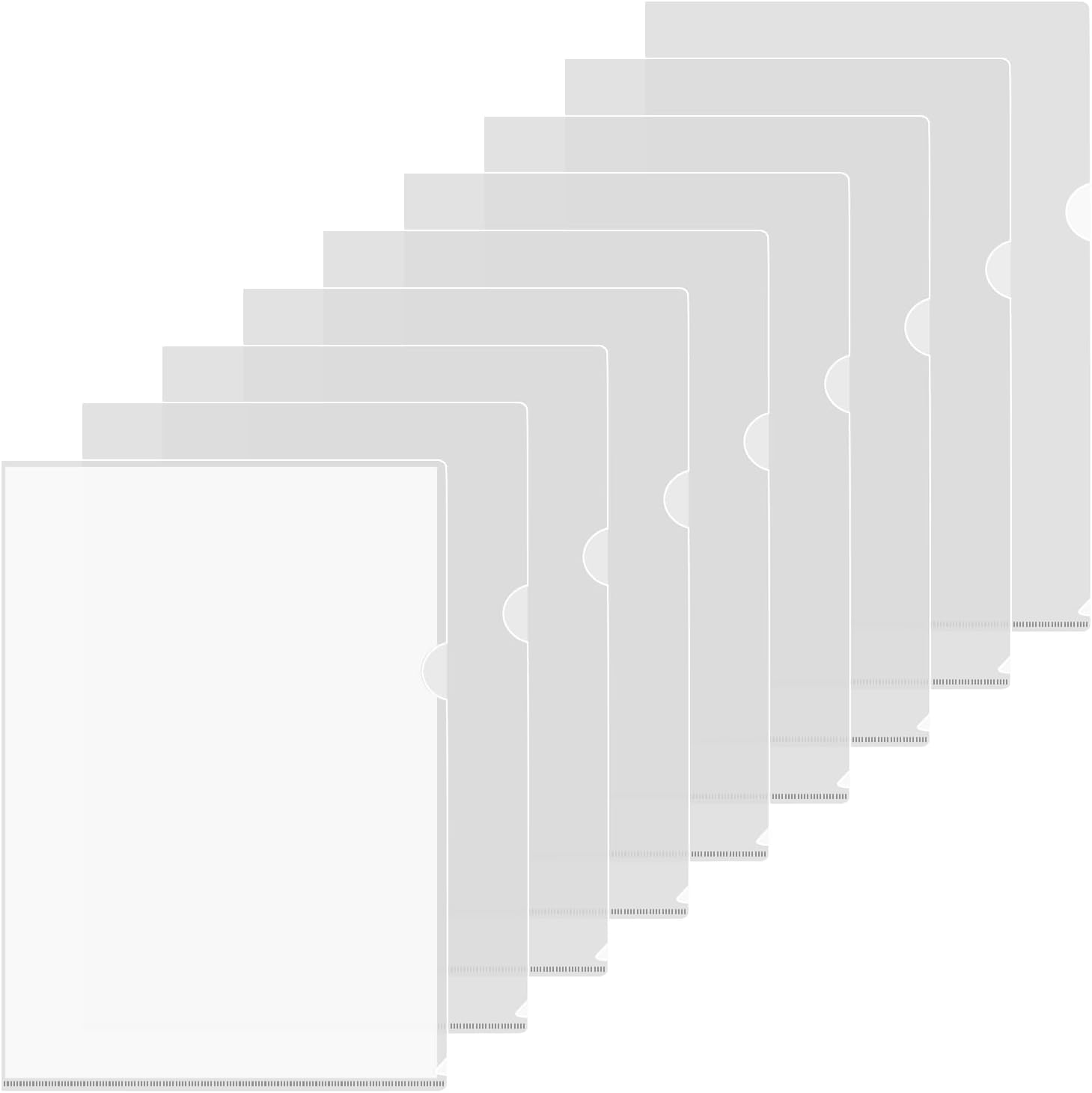 Amazon.com : Staples 576460 Translucent Poly File Folders Clear 6/Pack ...