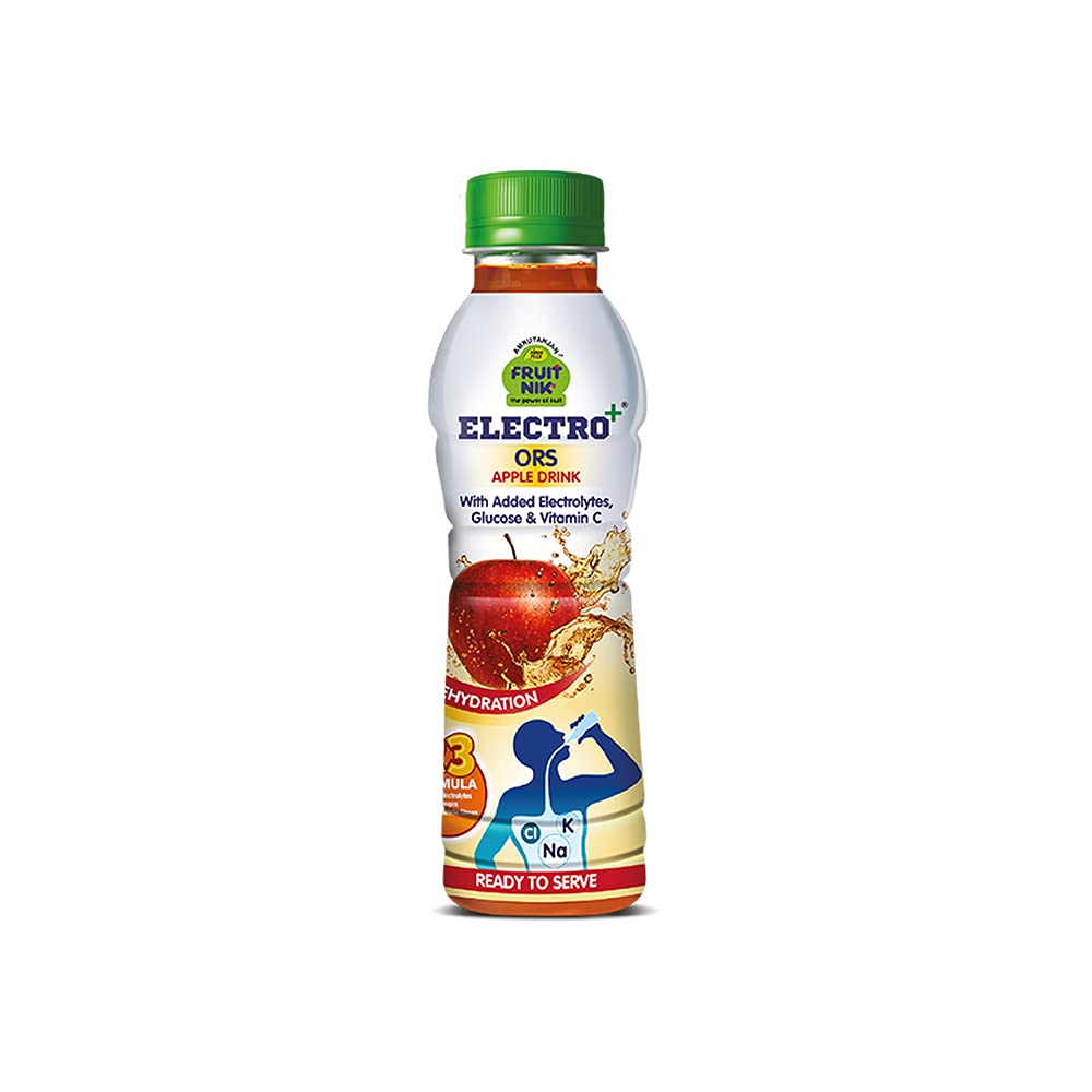 Fruitnik Electro+ Rehydrate Apple Drink – 200 ml| Instant Hydration ...