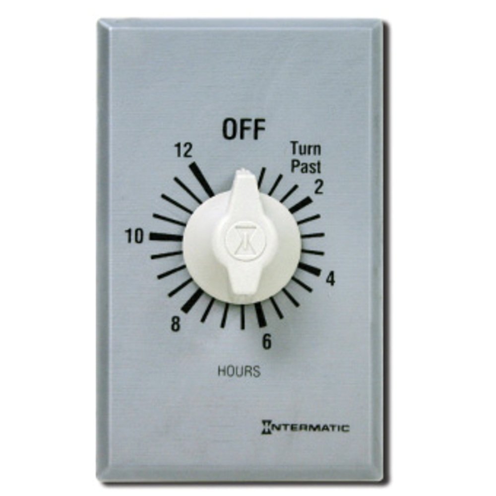 Amazon.com: Intermatic FF412H 12-Hour Spring Loaded Wall Timer, Brushed ...