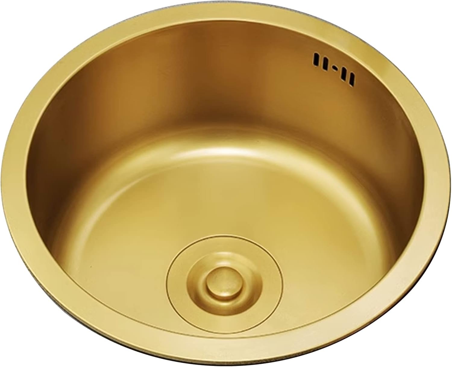 Gold Sink Round Kitchen Sink Stainless Steel 304 Mini Bar Sink Recessed ...