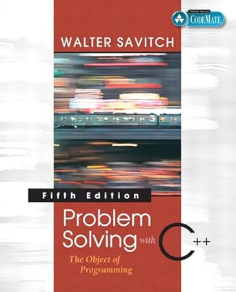 Amazon.com: Problem Solving with C++: The Object of Programming, Fifth ...