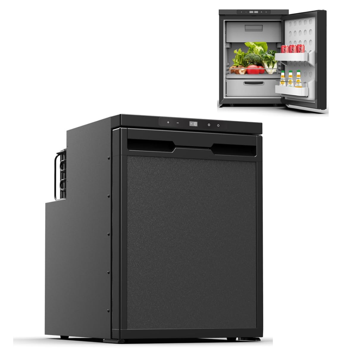 Buy 12V Compressor Fridge 43 Liter Caravan Fridge Freezer with Digital ...