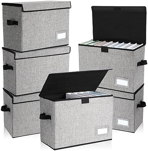 Amazon.com: Chuangdi 6 Pcs Comic Book Storage Book Boxes, Collapsible ...