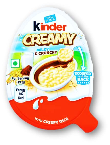 Kinder Creamy Milky & Crunchy With Crispy Rice 19g Unique : Amazon.in ...