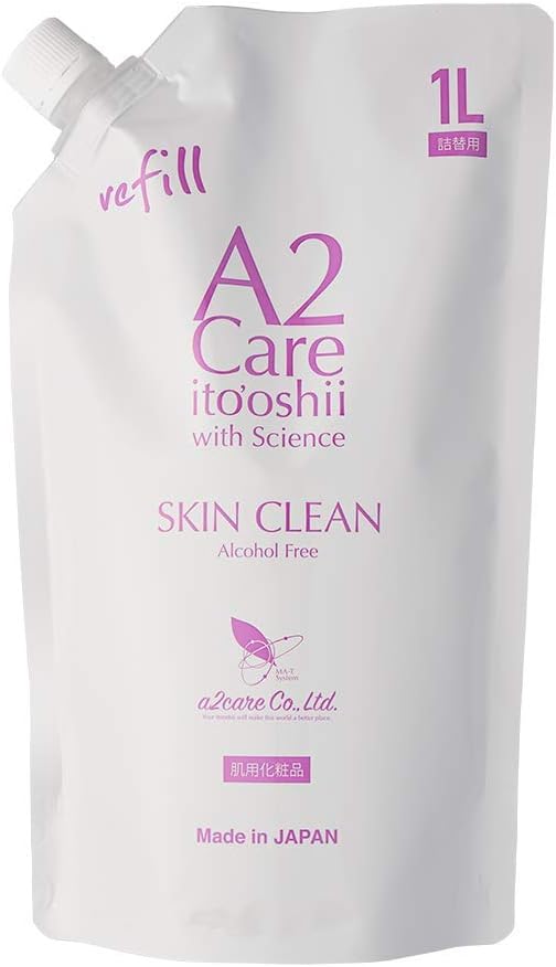Amazon | 日本MA-T工業会認証 A2Careスキンクリーン肌用詰替え1L(MA-T配合)日本製 アルコールフリー 全身用 | A2Care | 除菌剤