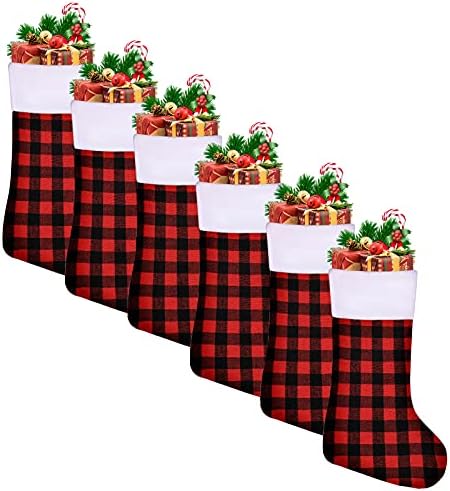 SOMYTING 18" Large Christmas Stockings 4 Packs Knitted Xmas Stockings ...