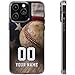 Amazon.com: TWENTI Personalized Baseball Phone Case Custom Number ...