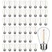 FUTIME 48 Pack S14 LED String Light Bulbs, 1W Shatterproof & Waterproof ...